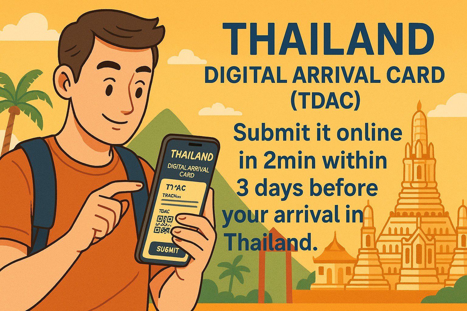 Thailand Digital Arrival Card (TDAC) is required for all foreign ...