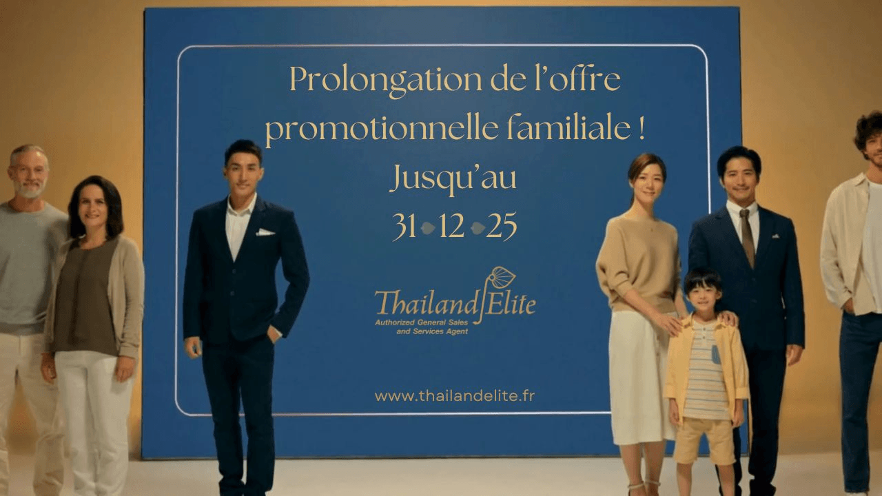 Thailand Privilege Family Promotion Extended Until December 31, 2025